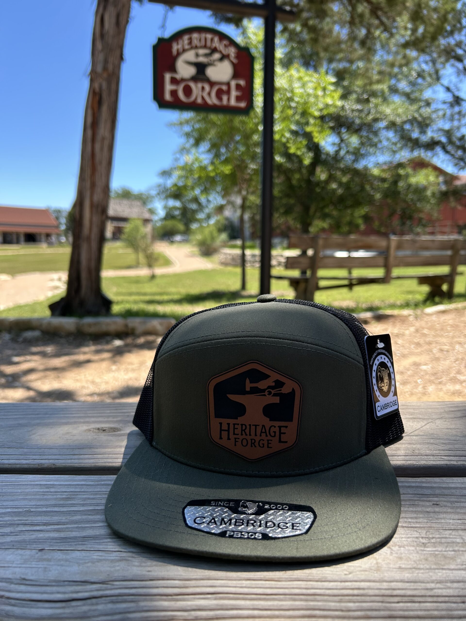 Heritage Forge Leather Patch Cap - Heritage Forge